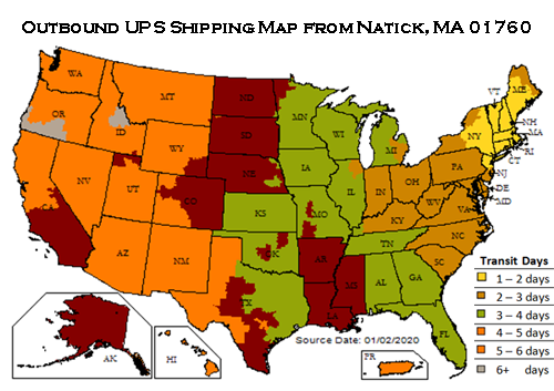 Shipping Policy & Ground Transit Times - Bernardi Parts Honda